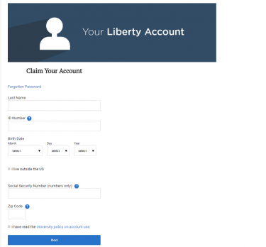 Claim Your Liberty Account - Liberty University